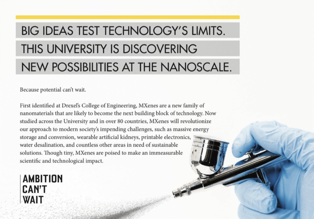 MXenes are the focus of Drexel University’s next Ambition Can’t Wait ...